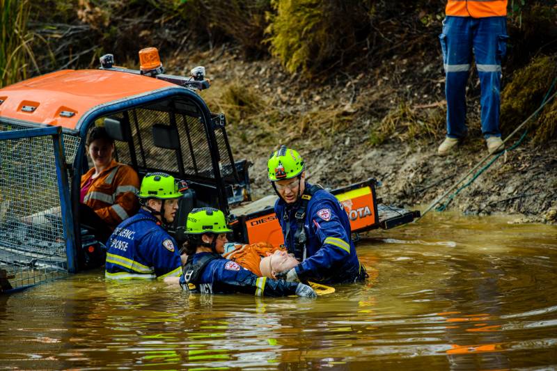 Games demonstrate mine rescue capability - Resources Victoria